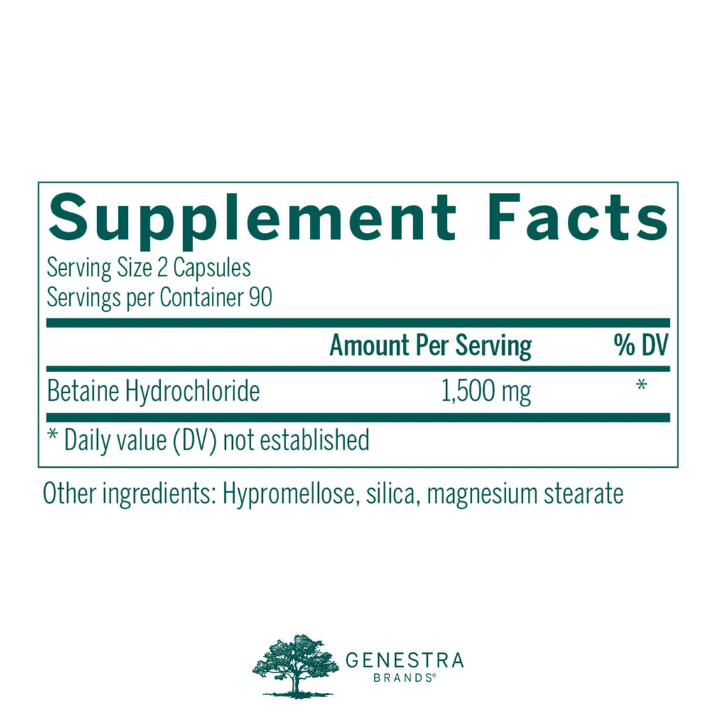 Hydrochloride supplement for gut health
