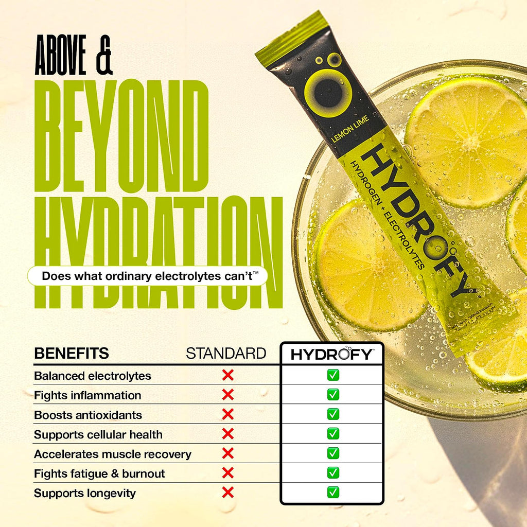 Hydrofy hydrogen water mix packets