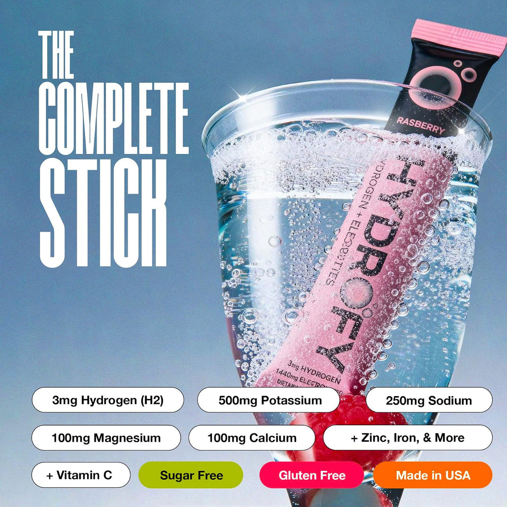Hydrofy portable electrolyte drink packets
