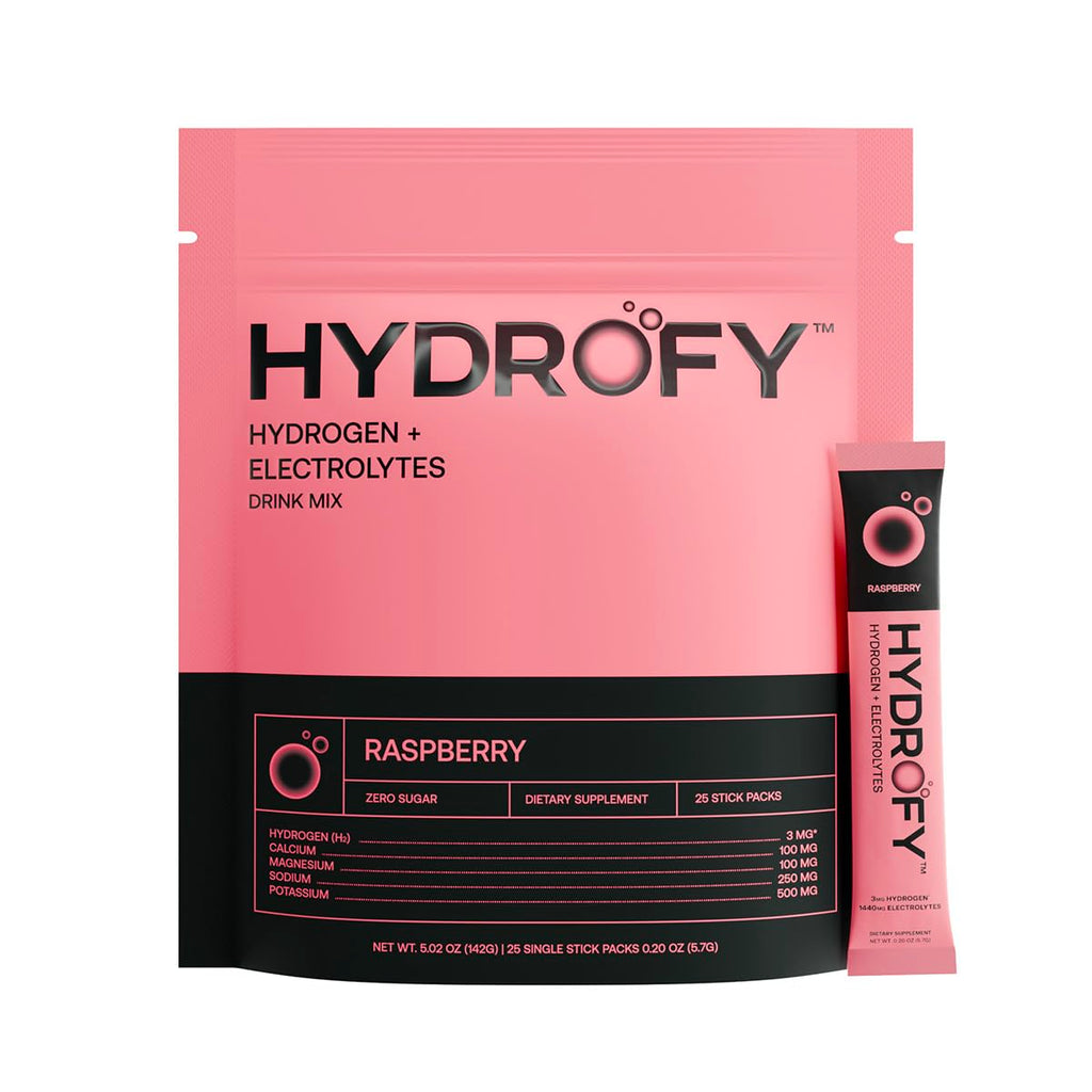 Hydrofy raspberry electrolyte drink mix