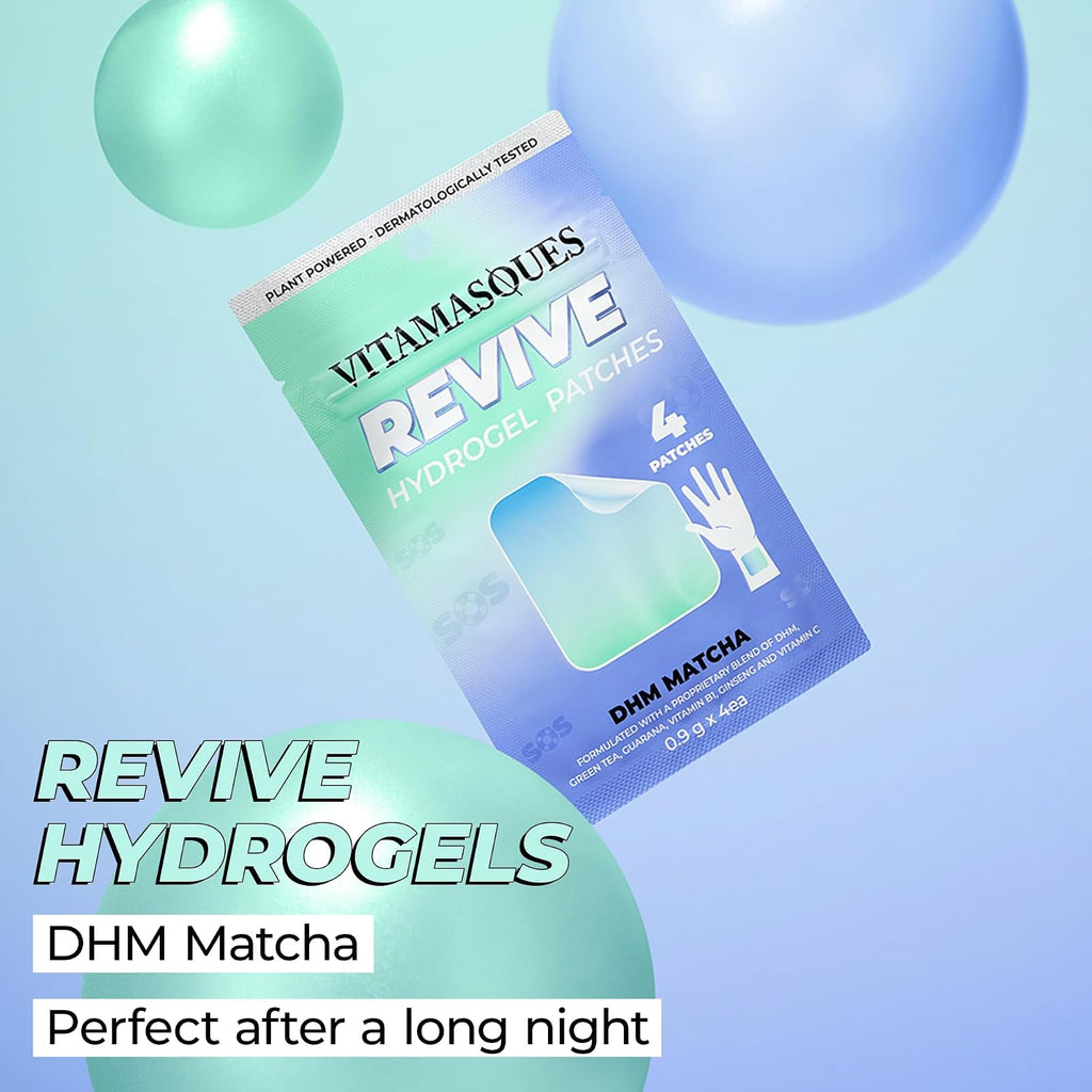 Hydrogel patches for energy boost