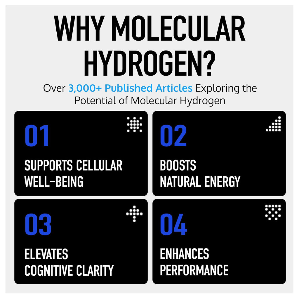 Hydrogen-infused multivitamins for energy