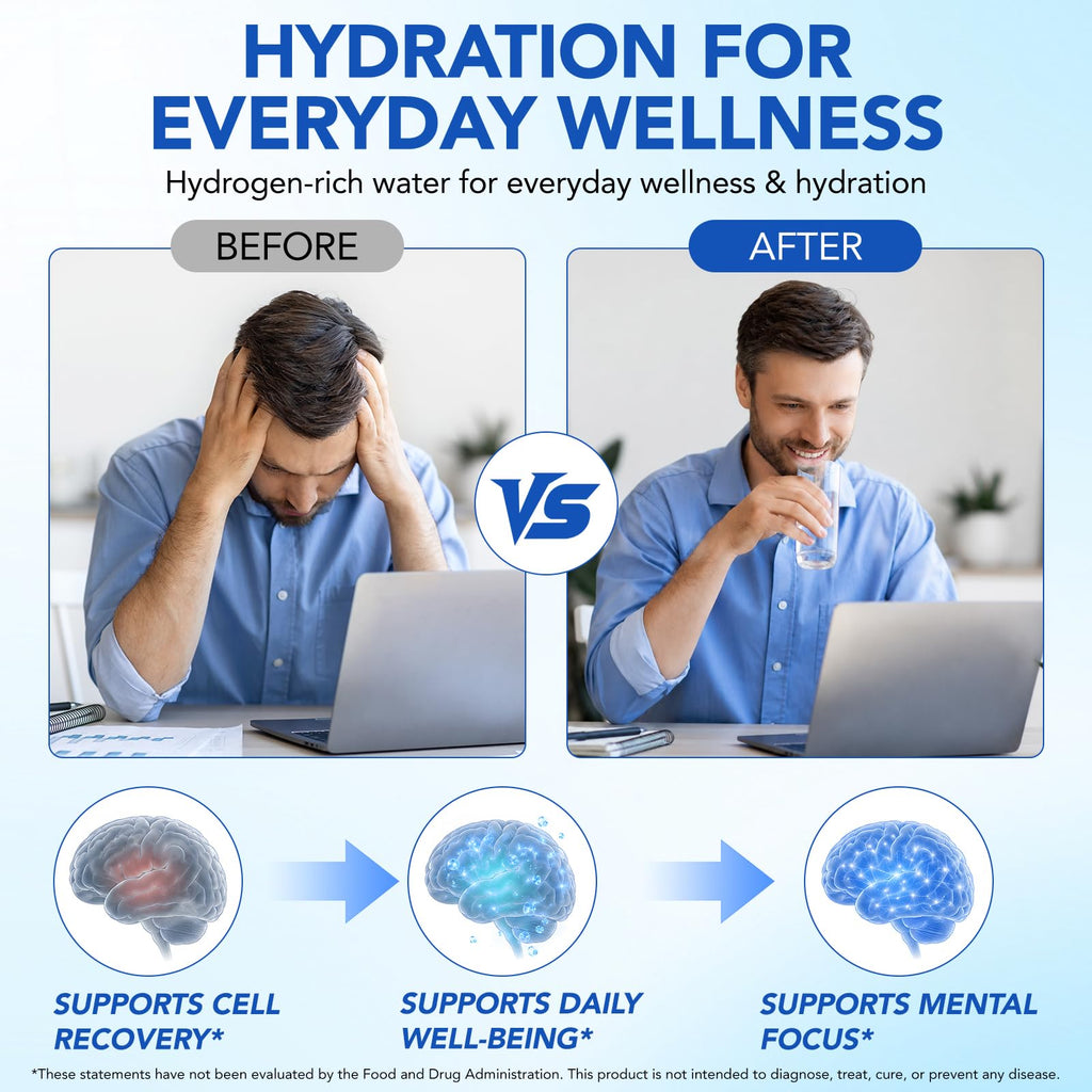 Hydrogen infused water tablets