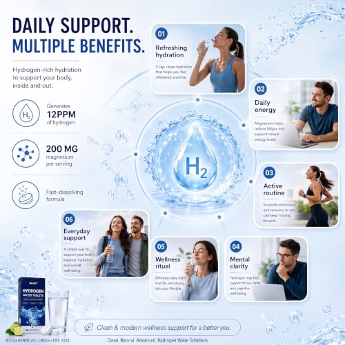 Hydrogen tablets for antioxidant support