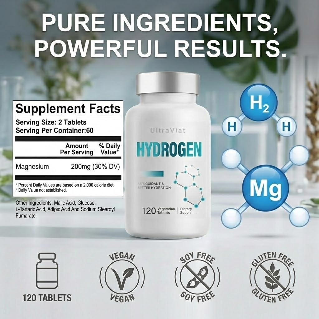 Hydrogen tablets for better focus