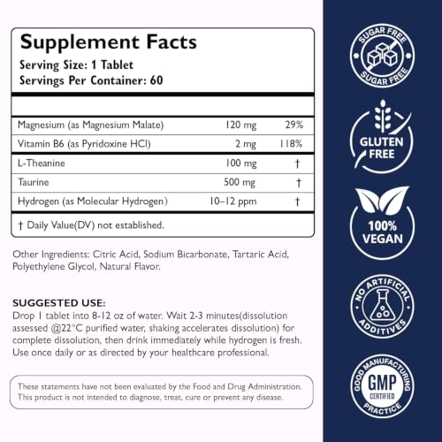 Hydrogen tablets for daily health