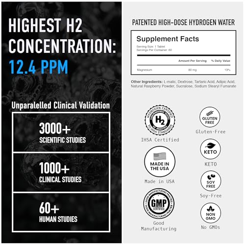 Hydrogen tablets for recovery
