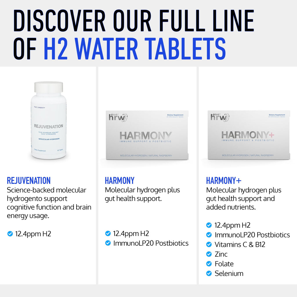 Hydrogen tablets for stress relief