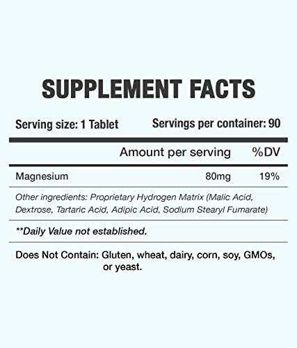 Hydrogen tablets for stress relief
