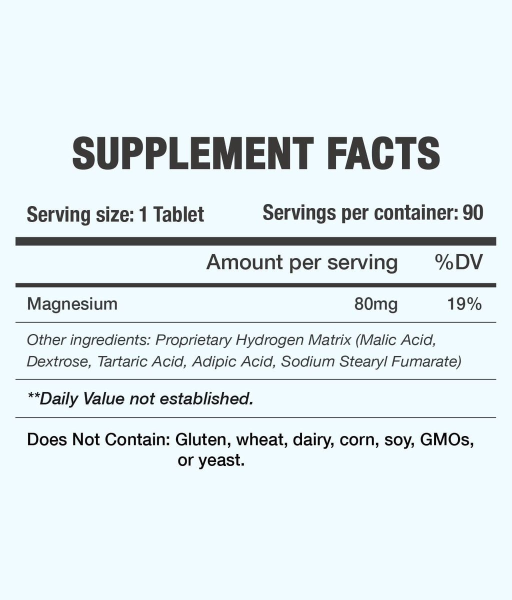 Hydrogen tablets promoting better sleep