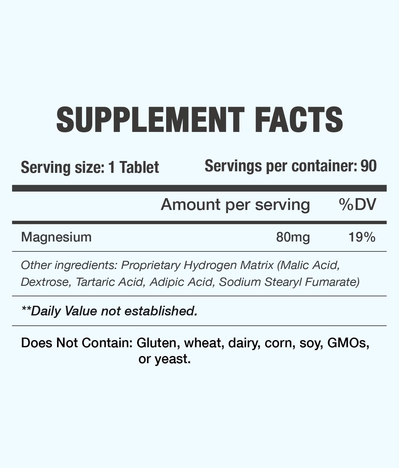 Hydrogen tablets promoting better sleep