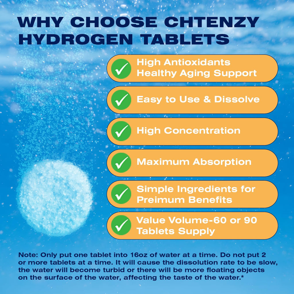Hydrogen tablets support daily nutrition