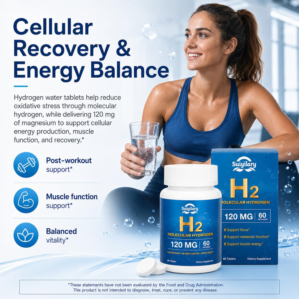Hydrogen water for enhanced wellness