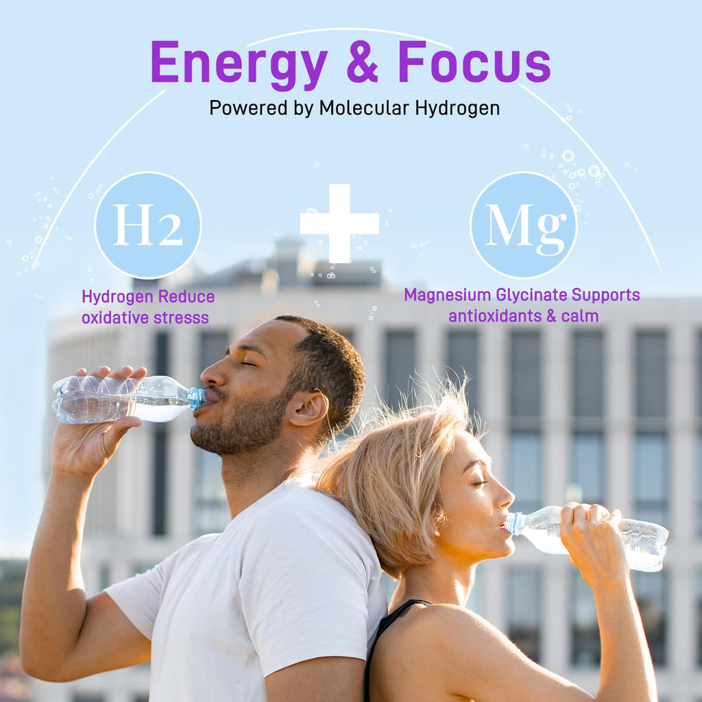 Hydrogen water for improved wellness