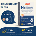 Hydrogen water tablets for detox