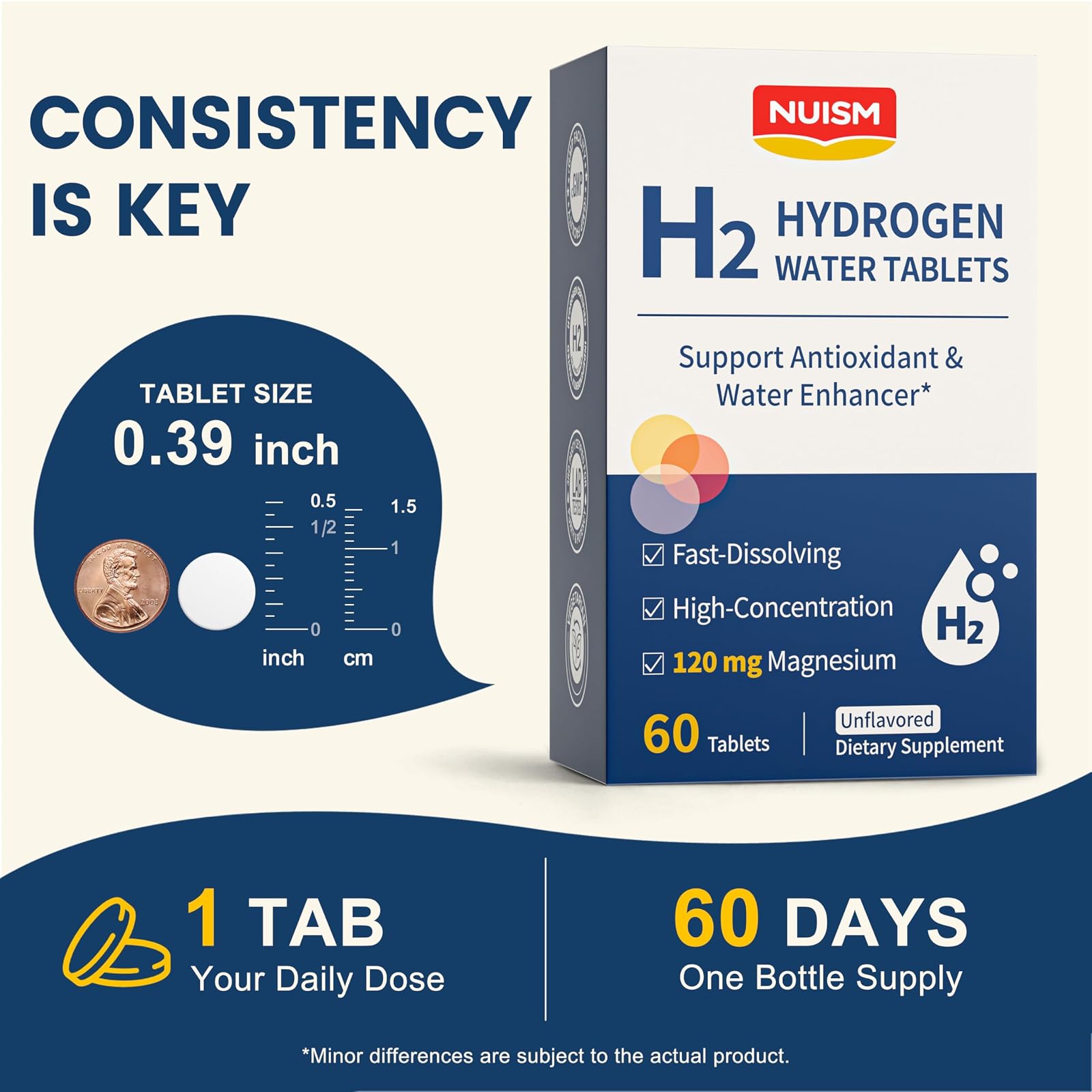 Hydrogen water tablets for detox