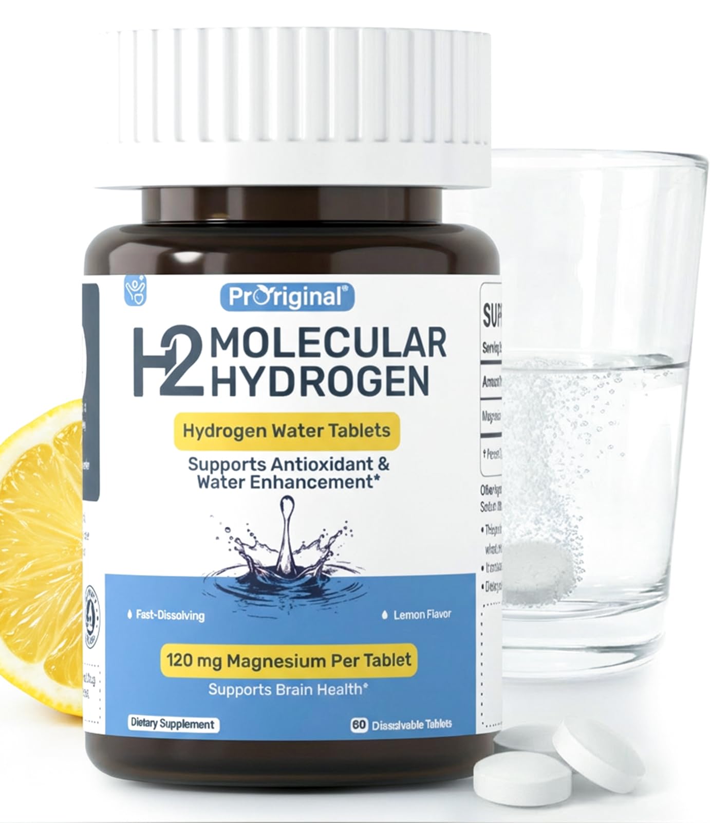Hydrogen water tablets for hydration