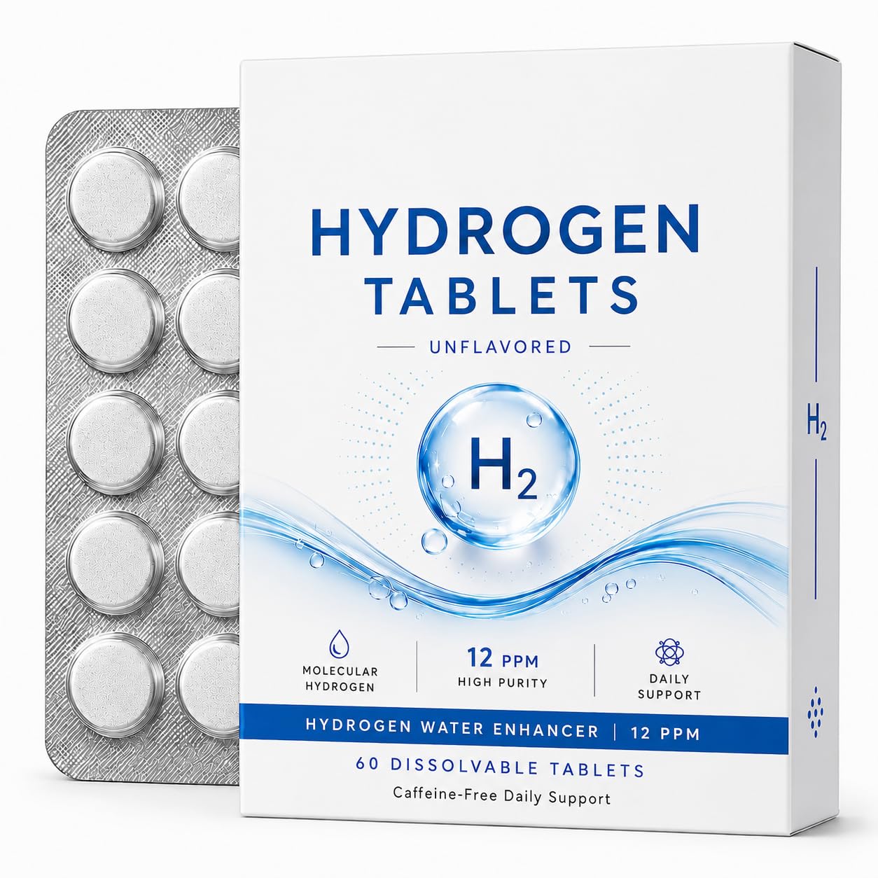Hydrogen water tablets for hydration