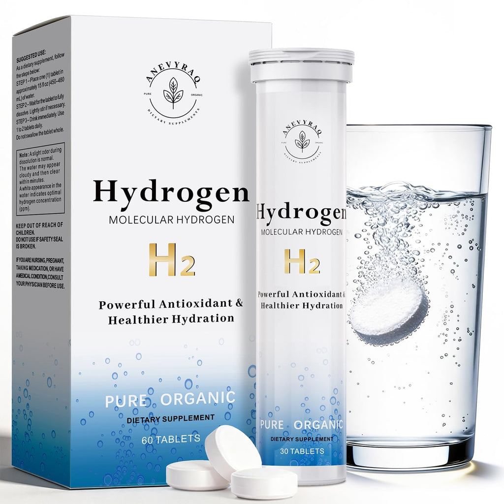 Hydrogen water tablets for hydration
