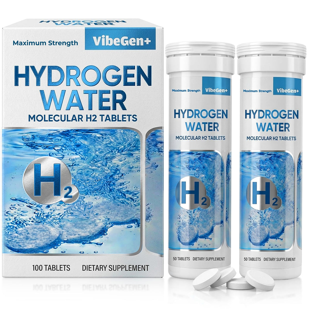 Hydrogen water tablets for hydration