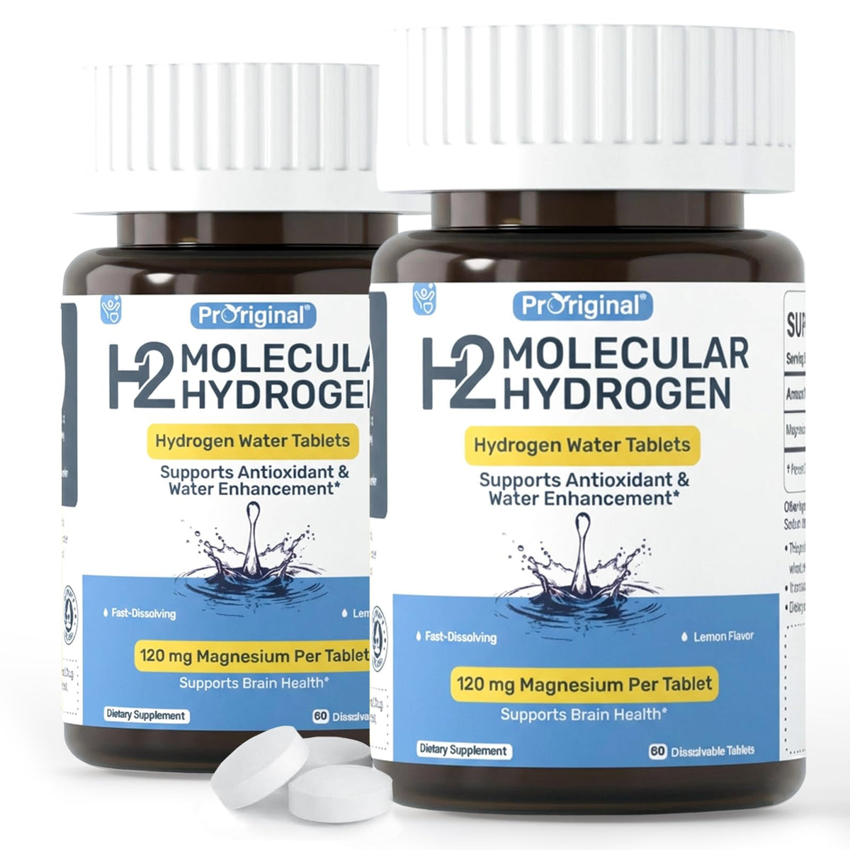 Hydrogen water tablets for hydration