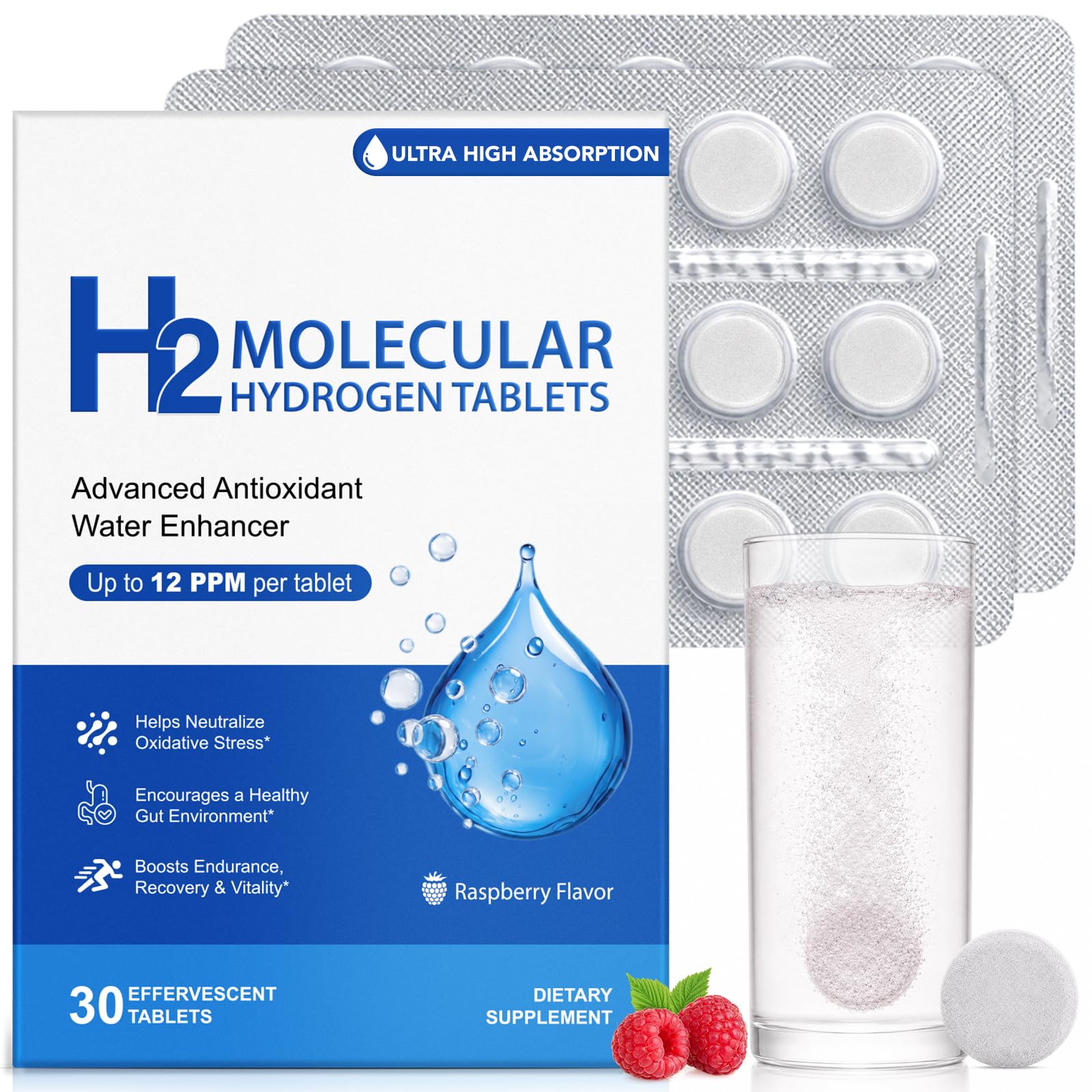 Hydrogen water tablets with magnesium