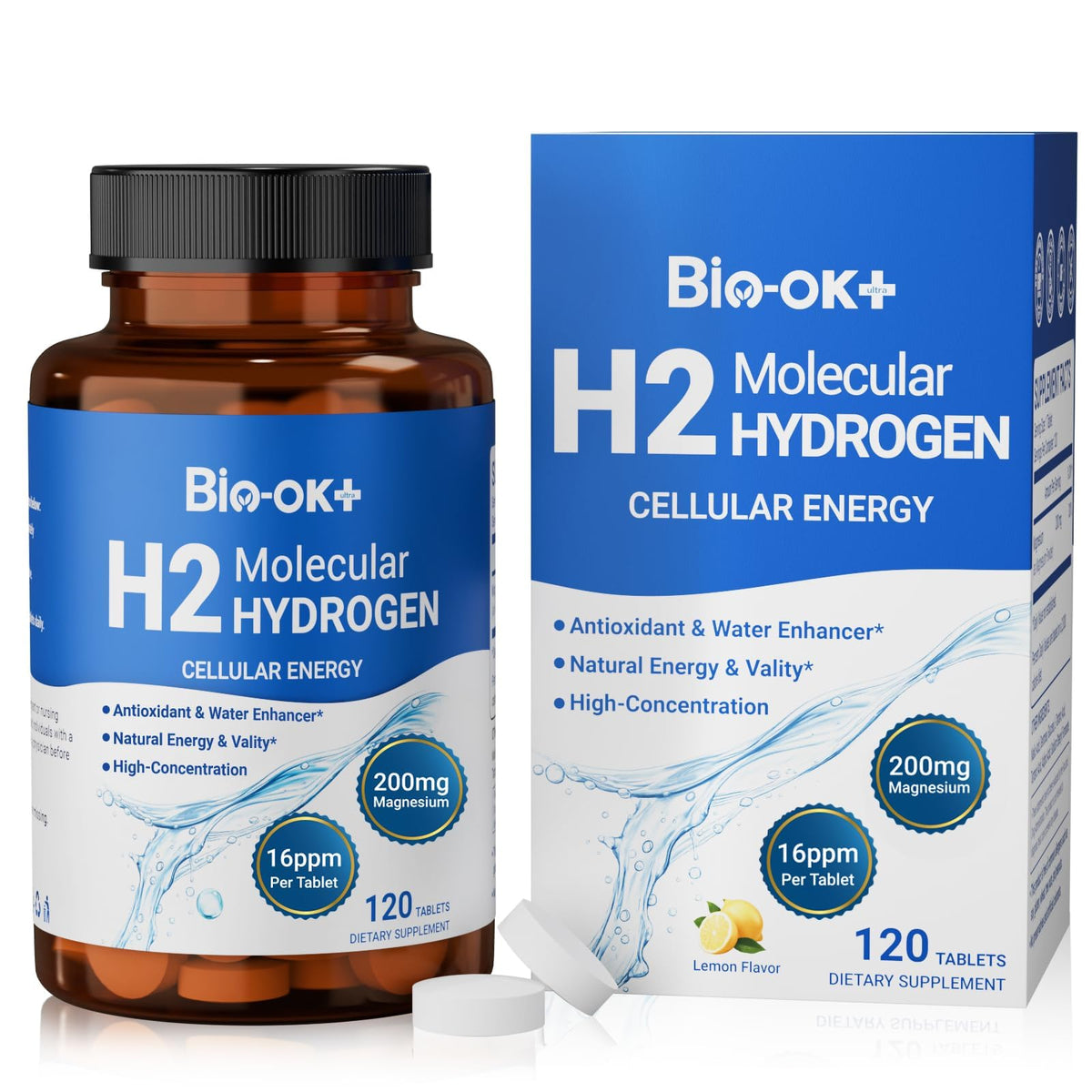 Hydrogen water tablets with magnesium