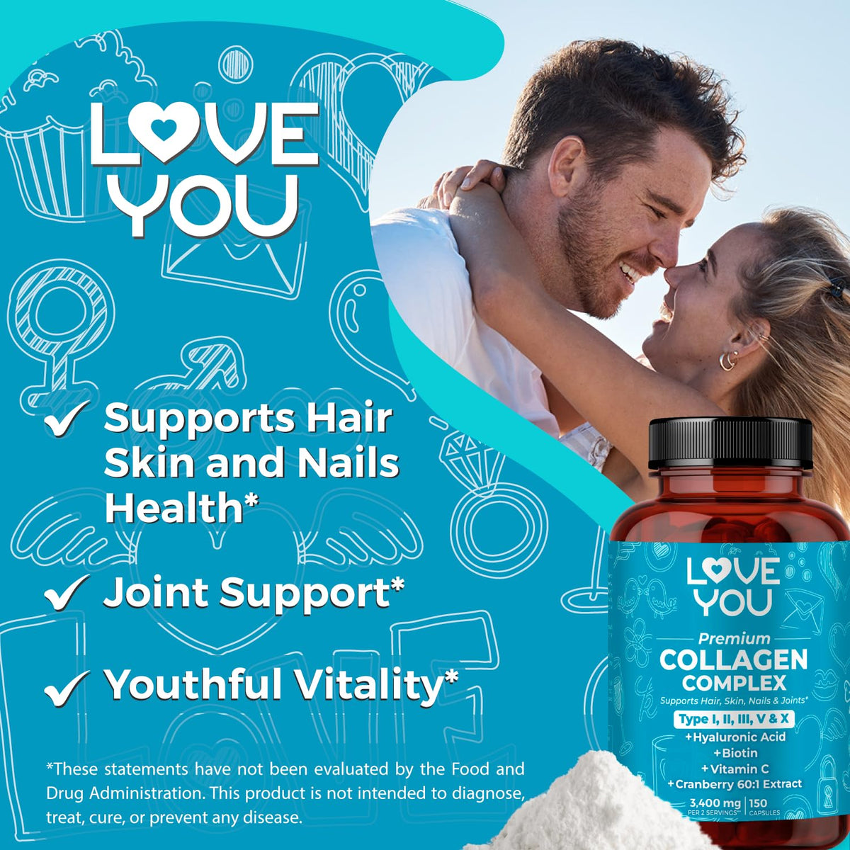 Hydrolyzed bovine collagen for beauty