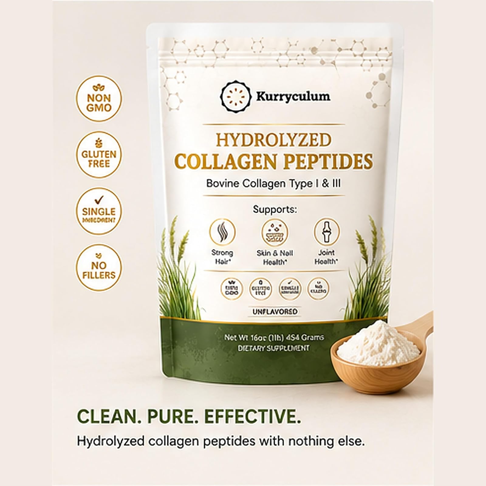 Hydrolyzed collagen for better absorption