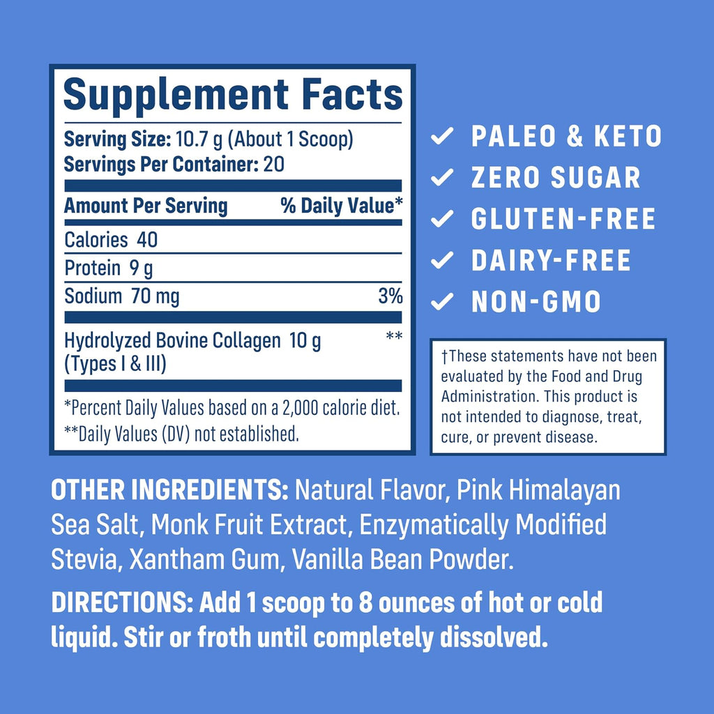 Hydrolyzed collagen for healthy skin