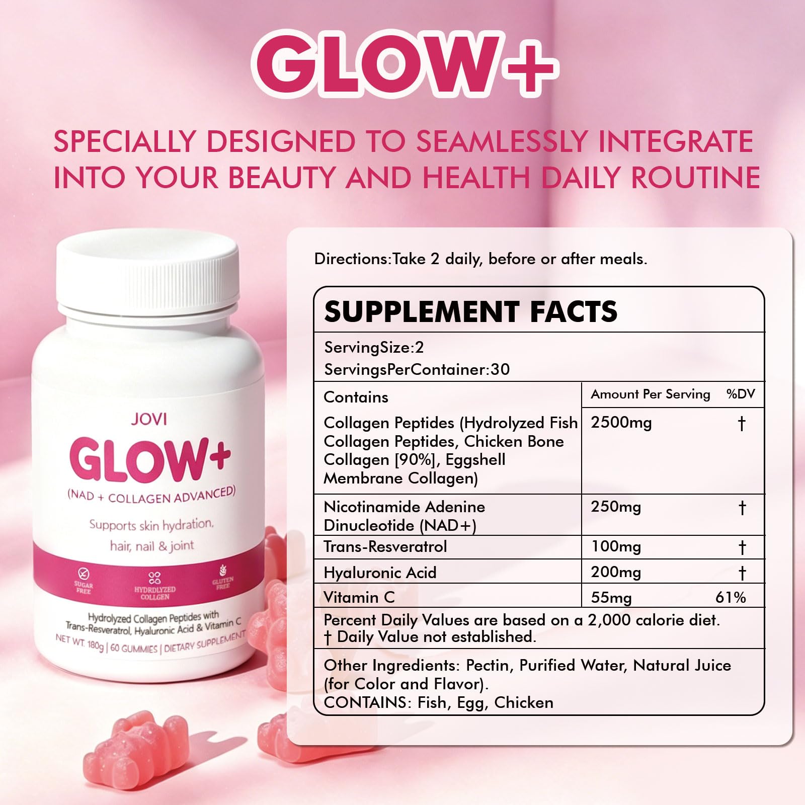 Hydrolyzed collagen for radiant skin