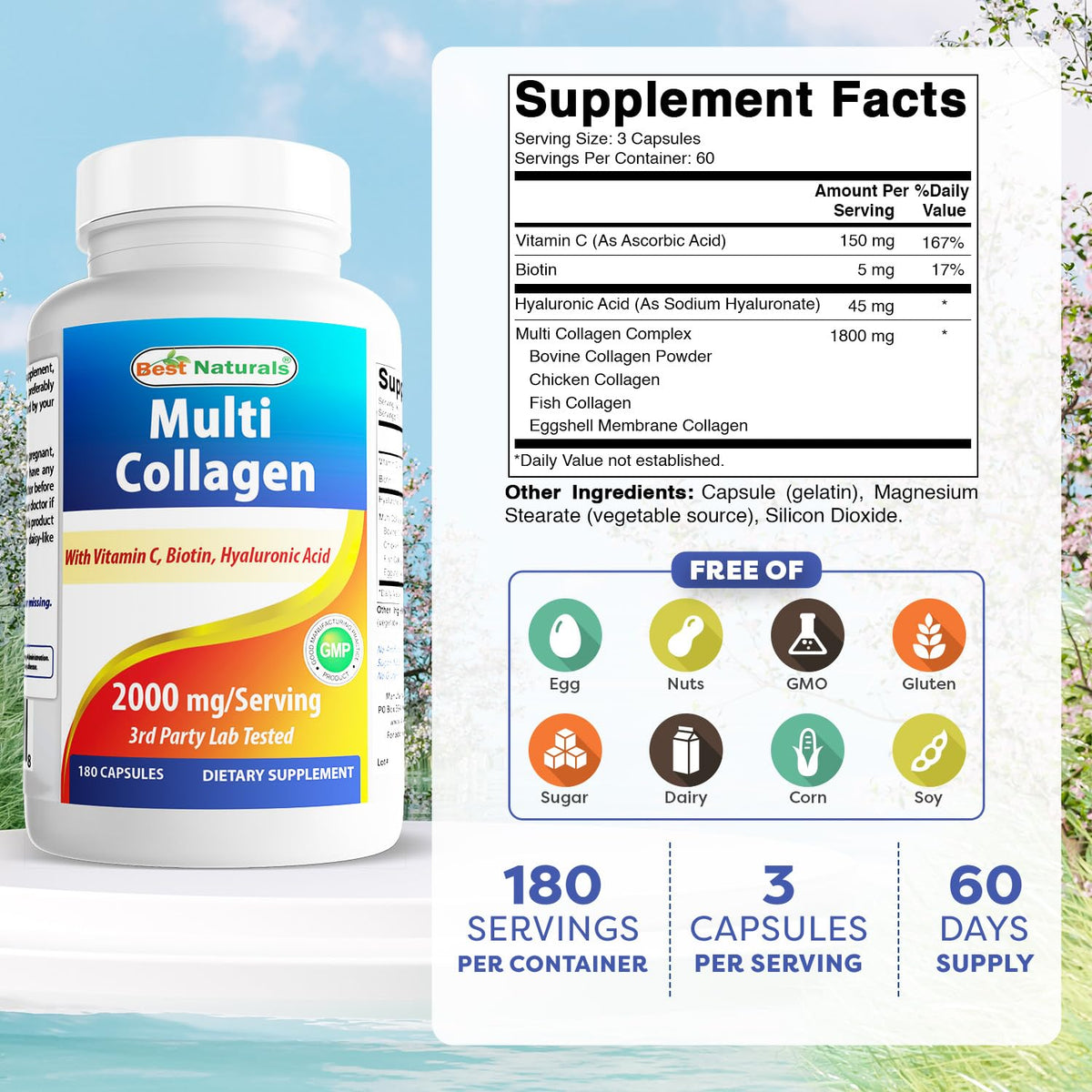 Hydrolyzed collagen for skin health