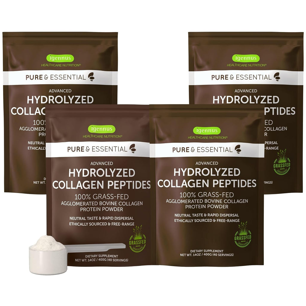 Hydrolyzed collagen peptides for beauty