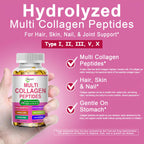 Hydrolyzed collagen peptides for skin health