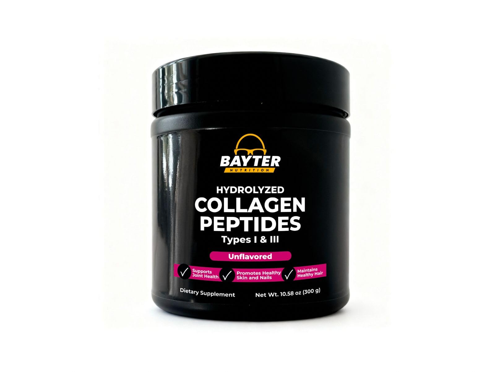 Hydrolyzed collagen peptides for skin health