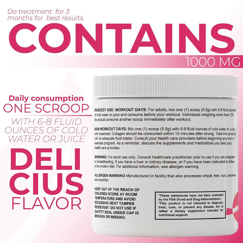 Hydrolyzed collagen powder for smoothies