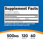 Hydrolyzed keratin peptide capsules for vitality