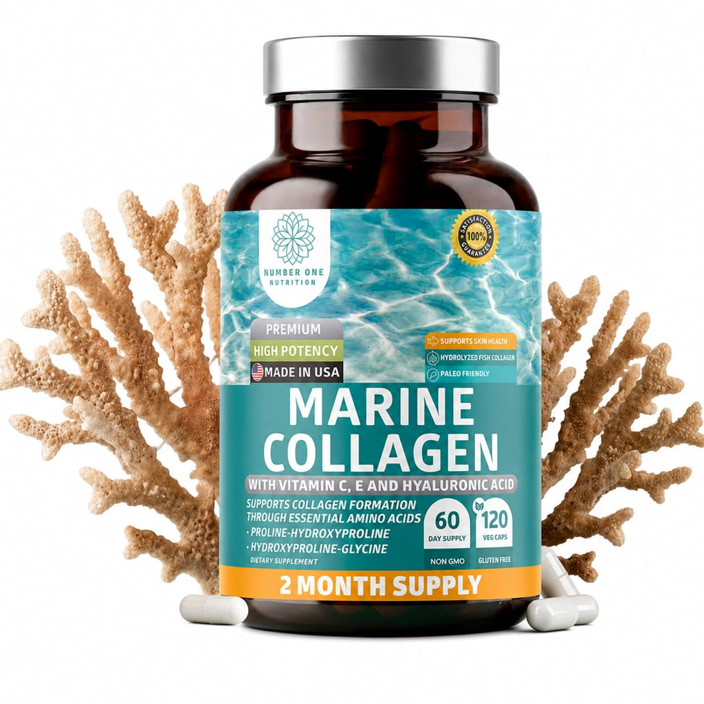 Hydrolyzed marine collagen capsules