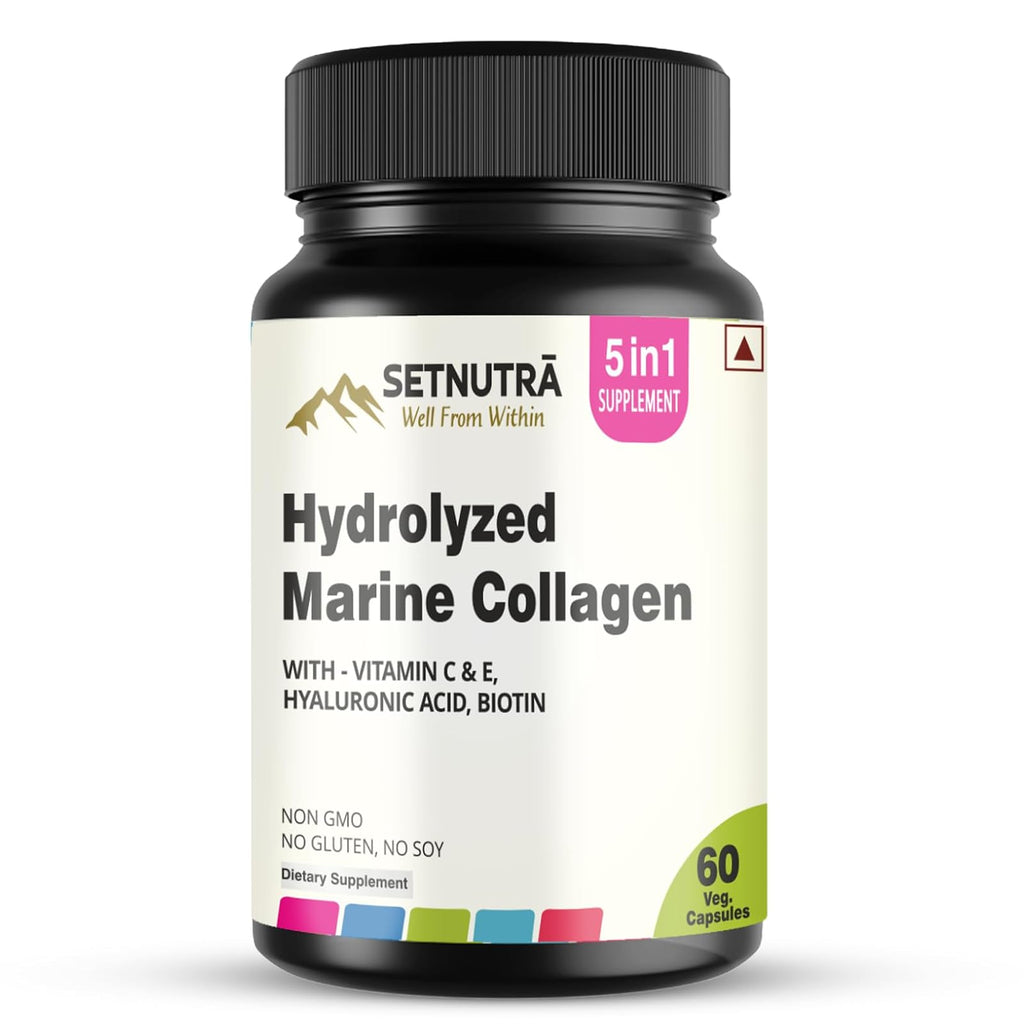 Hydrolyzed marine collagen capsules