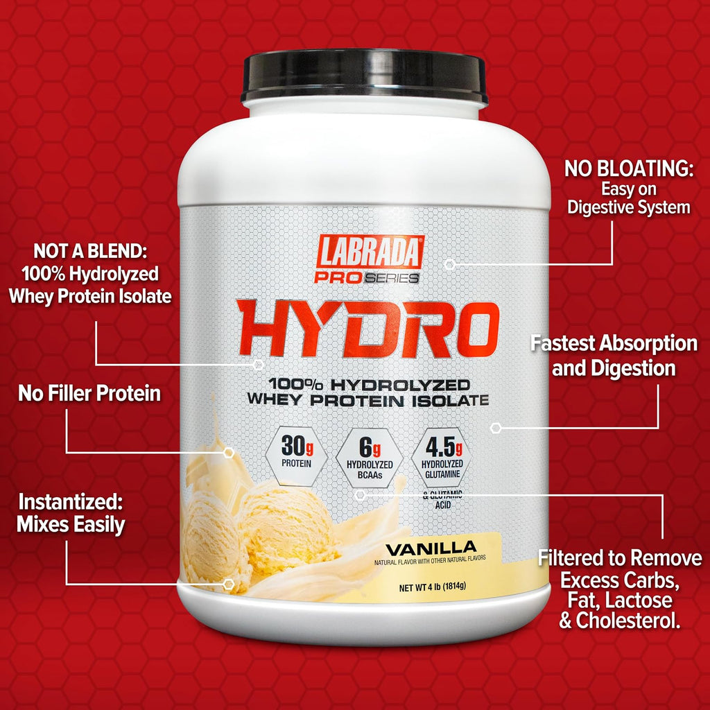 Hydrolyzed whey protein for faster absorption