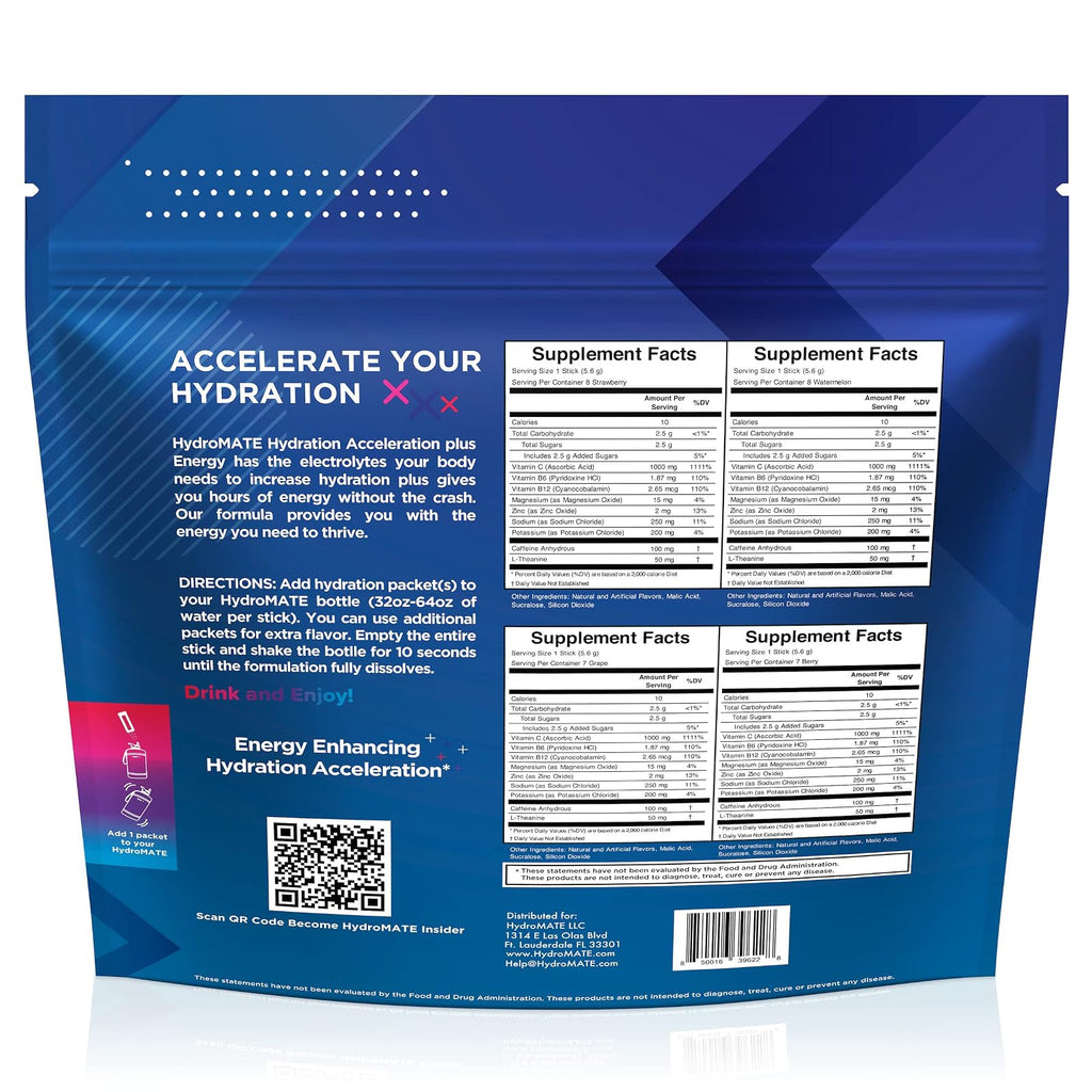 HydroMATE electrolyte mix for workouts