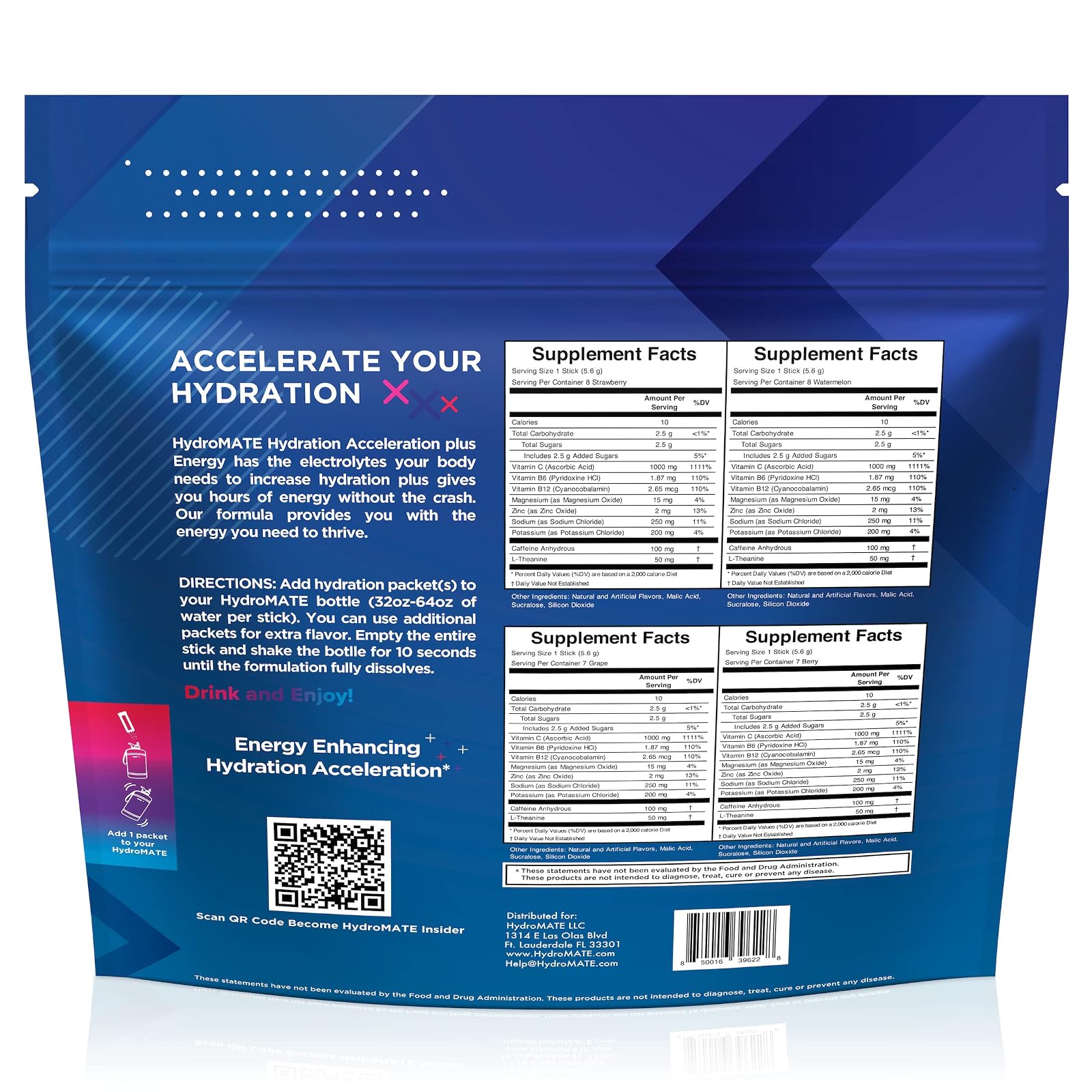 HydroMATE electrolyte mix for workouts
