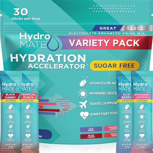 HydroMATE electrolyte powder variety pack