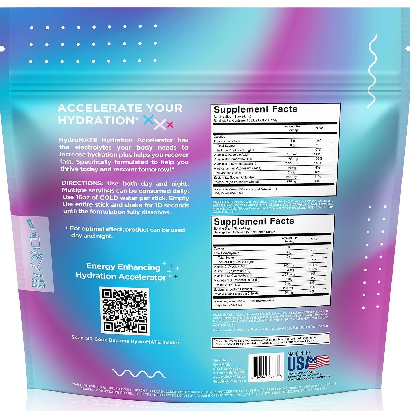 HydroMATE electrolyte tablets for energy boost