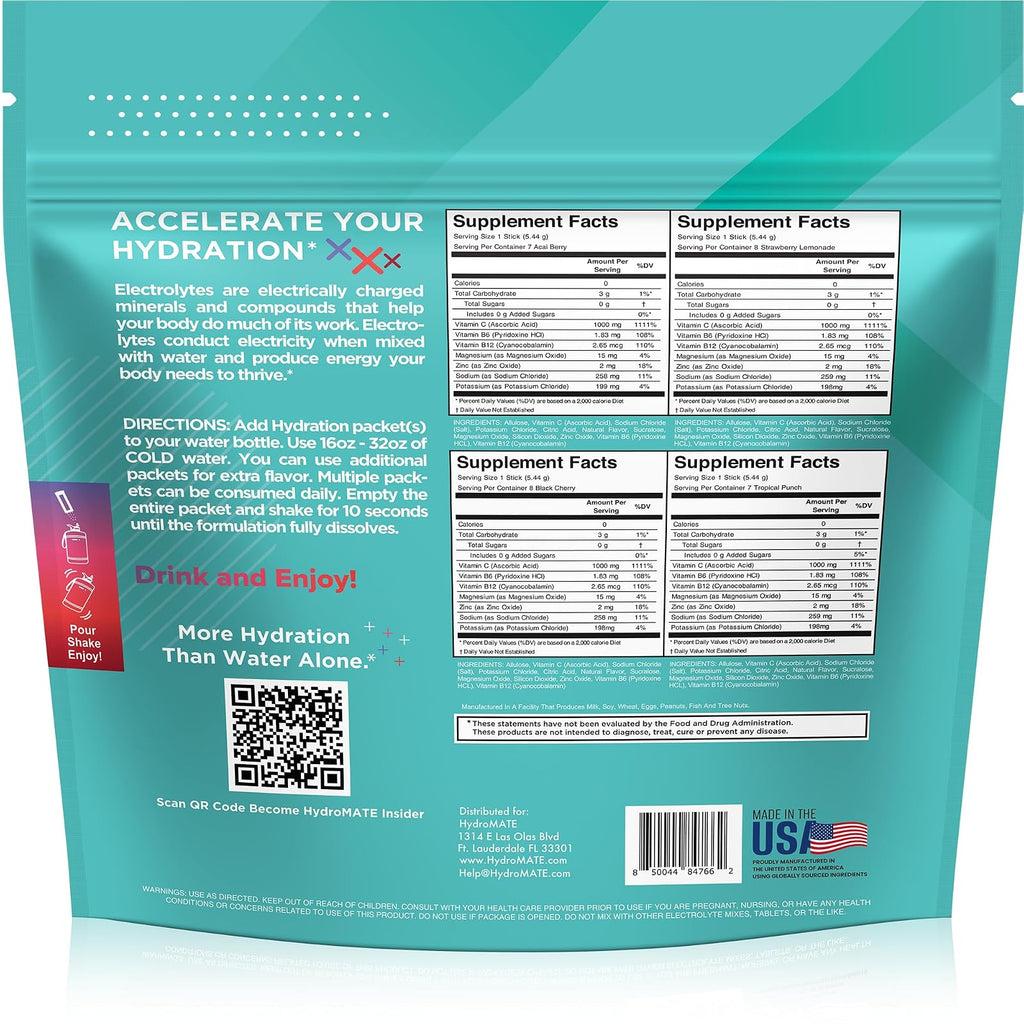 HydroMATE electrolyte tablets for workouts
