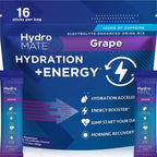 HydroMATE grape electrolyte powder packets