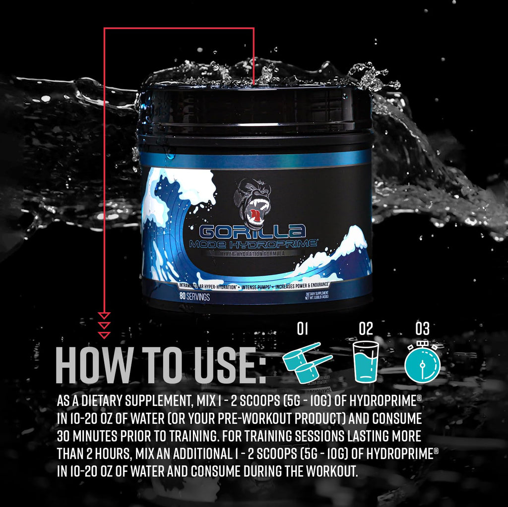 Hydroprime pre-workout for enhanced hydration