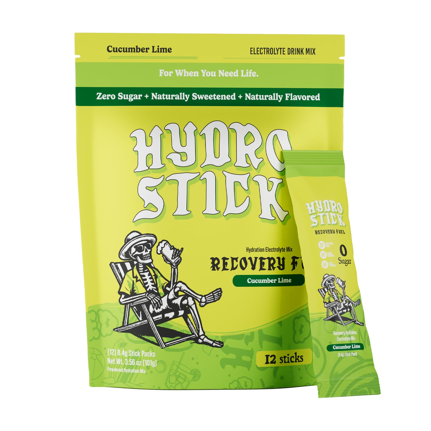 HydroStick cucumber lime electrolyte powder