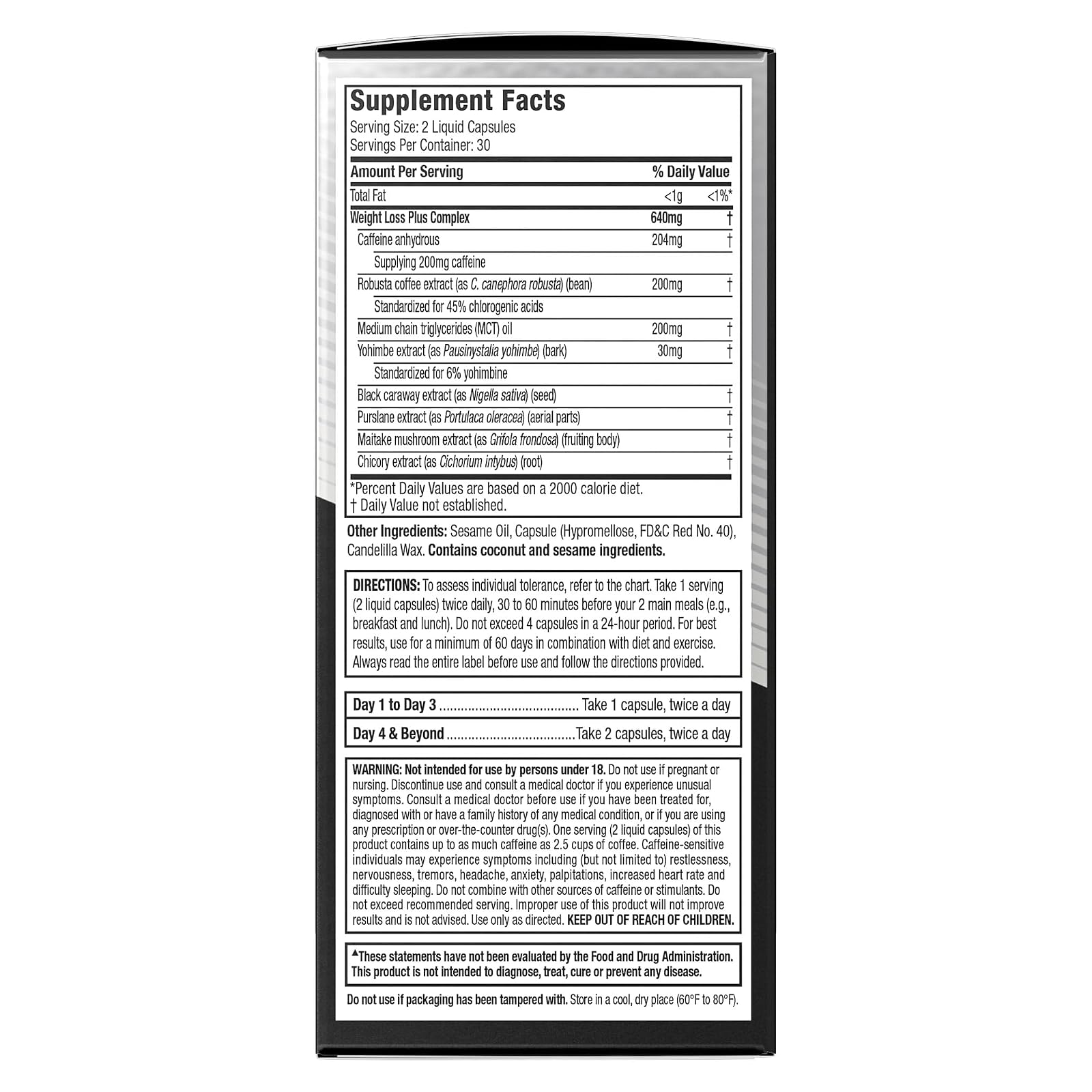 Hydroxycut thermogenic support for fitness