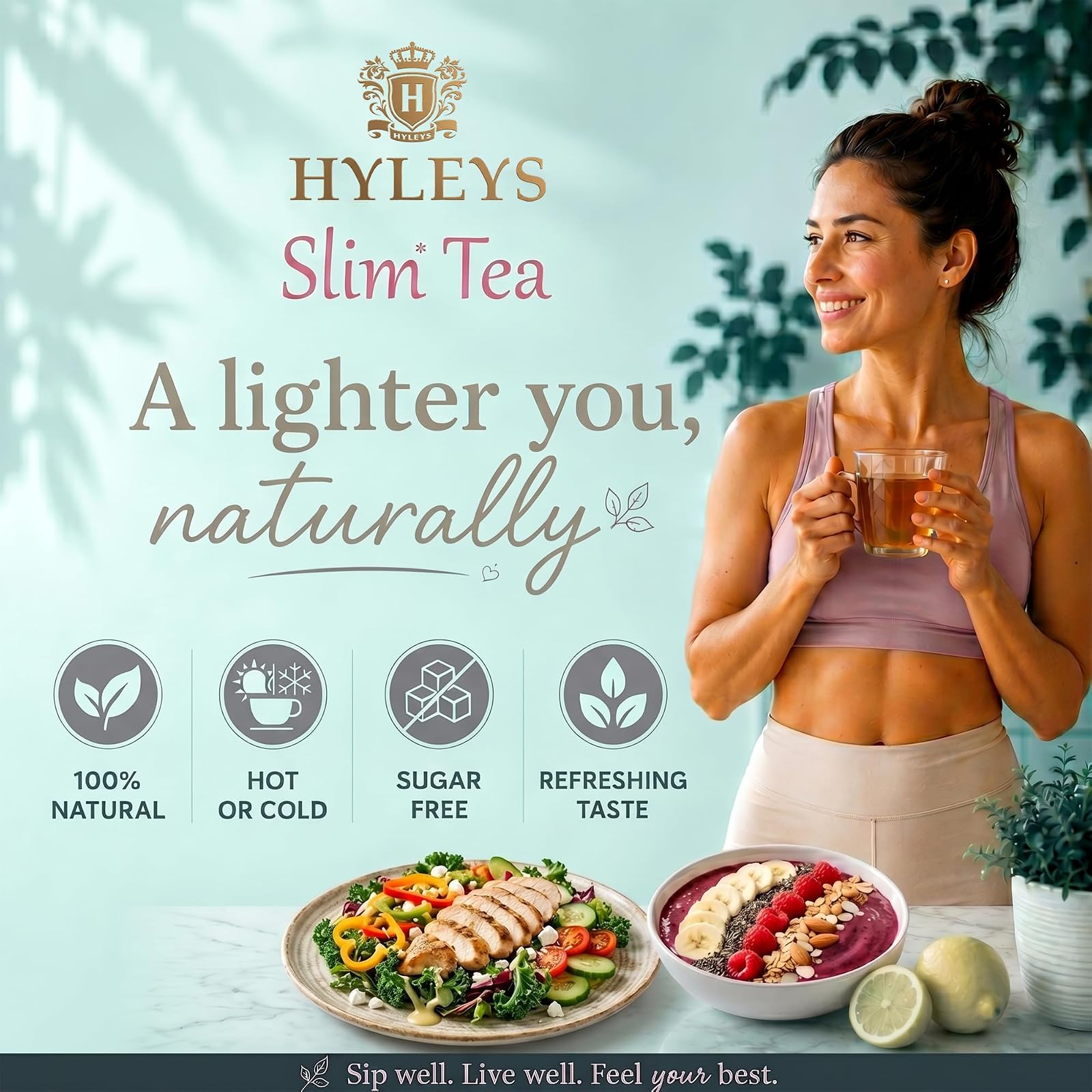 HYLEYS detox tea for a healthy lifestyle